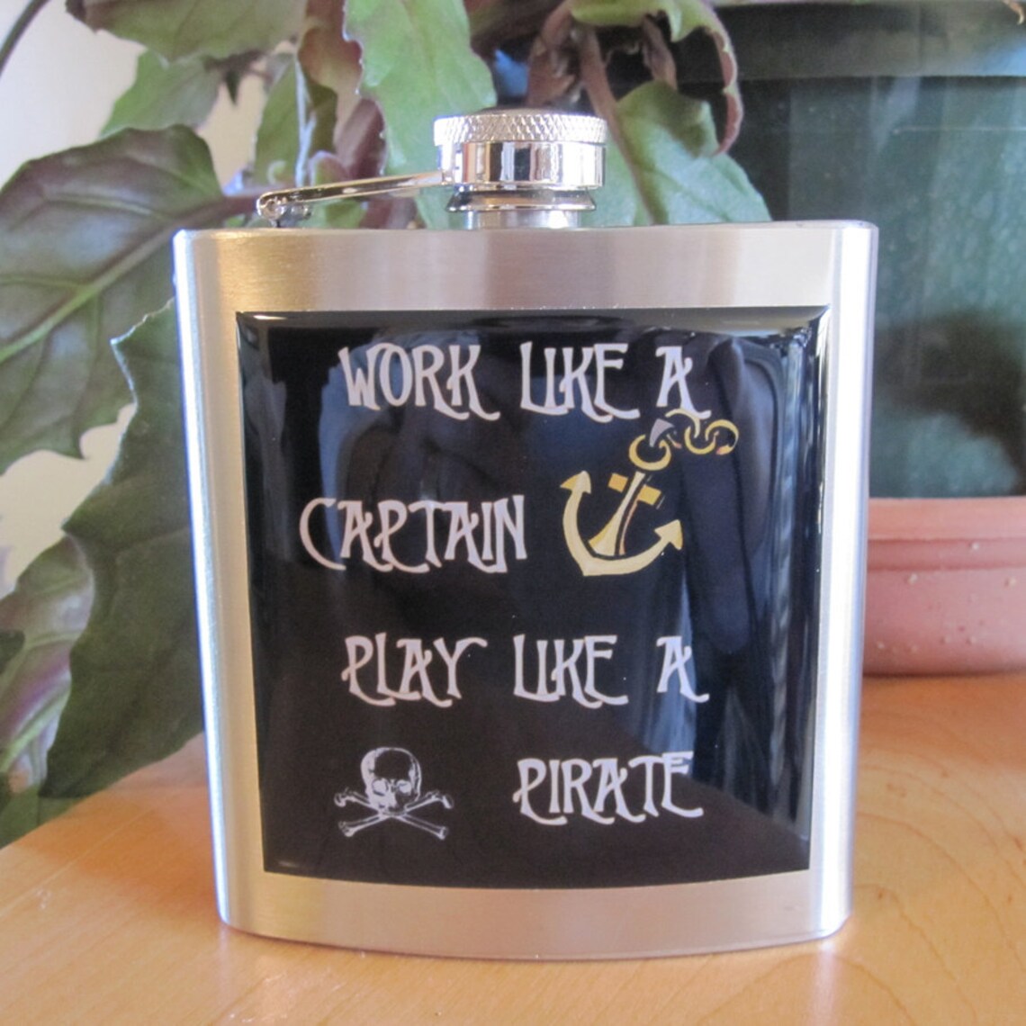 Play Like A Pirate Liquor Hip Flask - Etsy