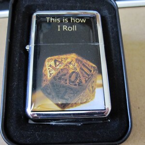 Dungeons and Dragons D20 Dice Lighter This is How I Roll - Etsy