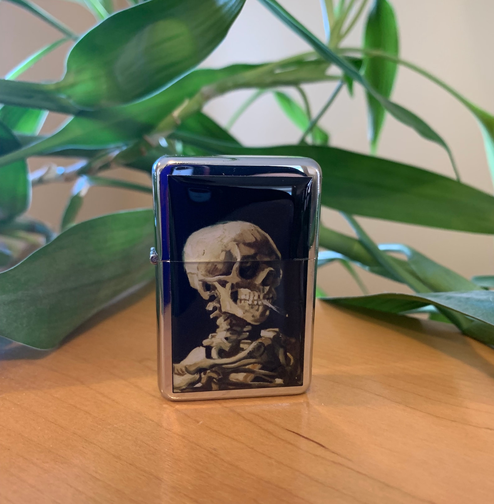 Skeleton Smoking Van Gogh Refillable Lighter - Etsy