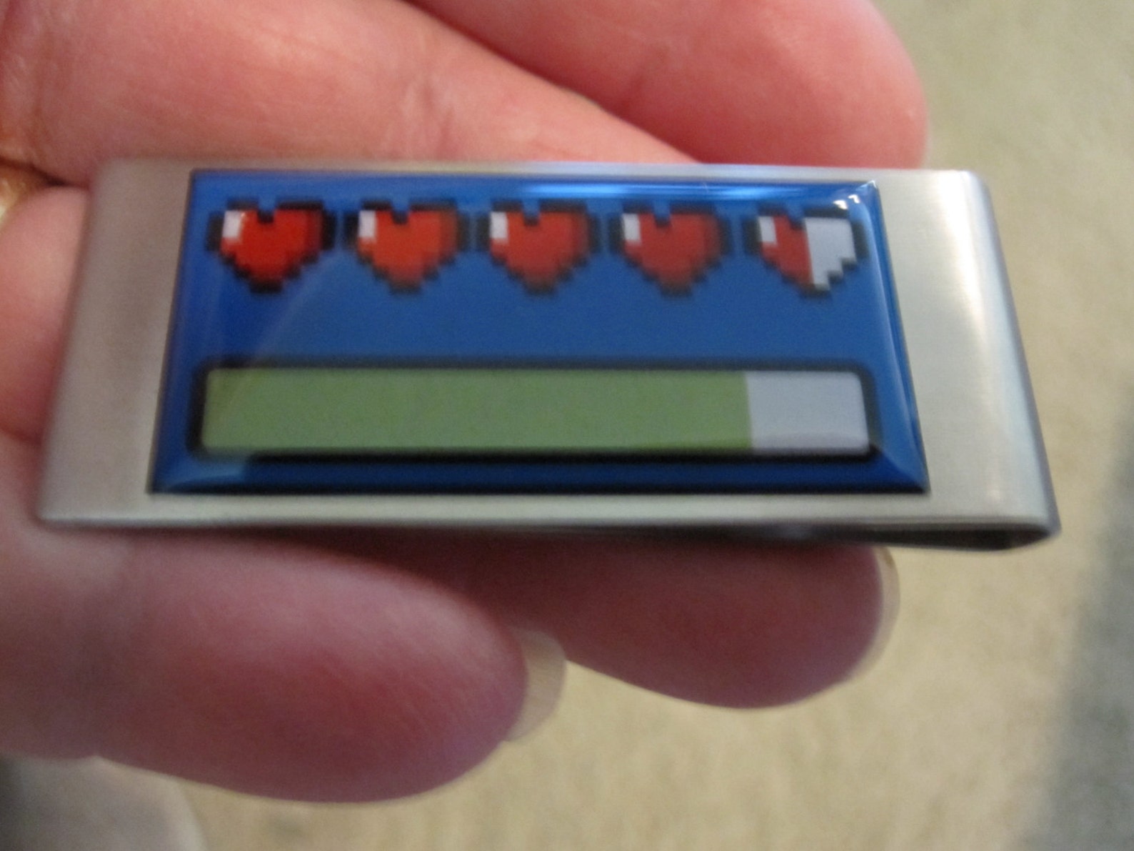 Zelda Life Line Energy Bar Money Clip | Etsy