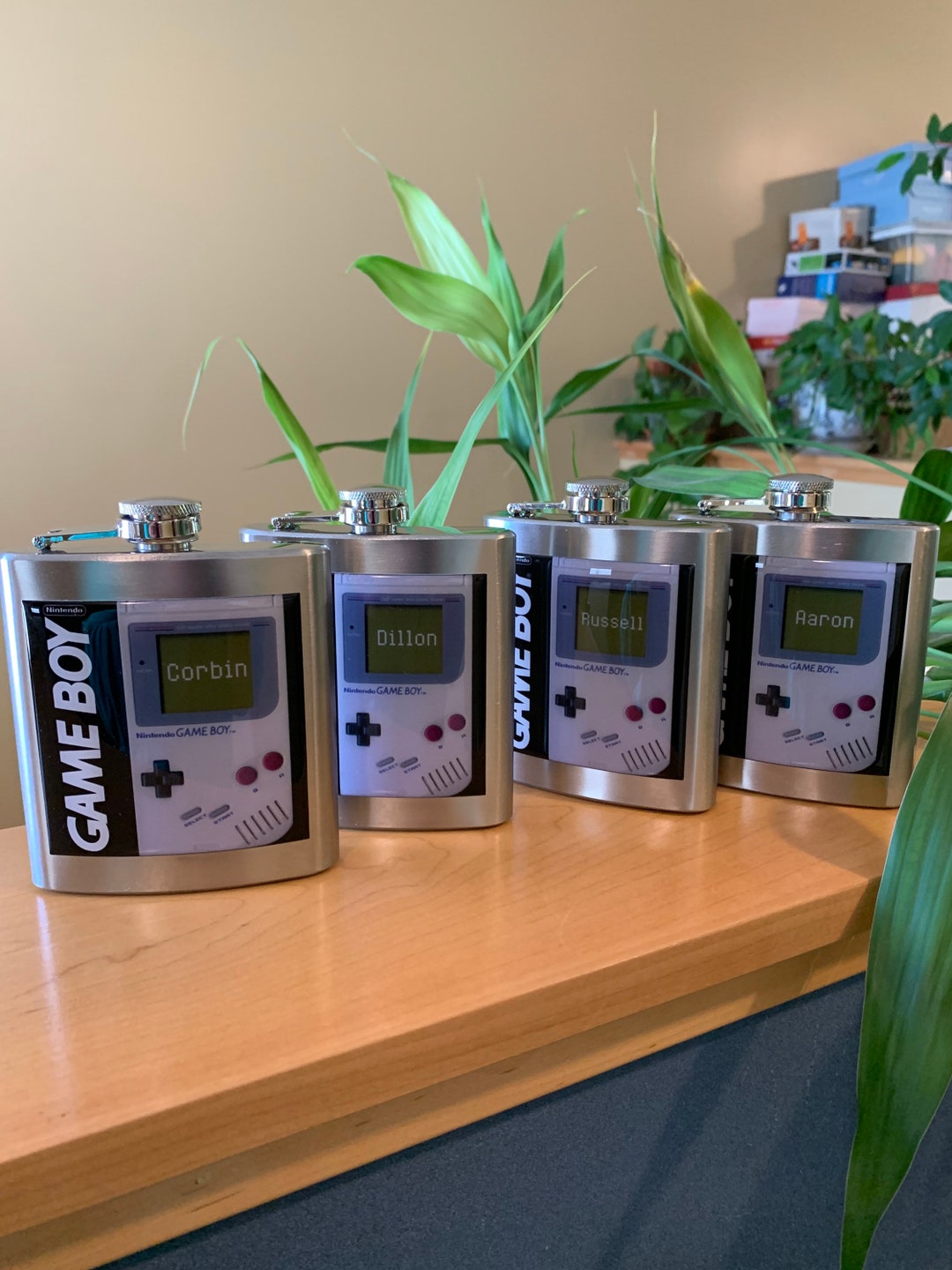 Vintage Game Boy Inspired Liqour Hip Flask - Etsy