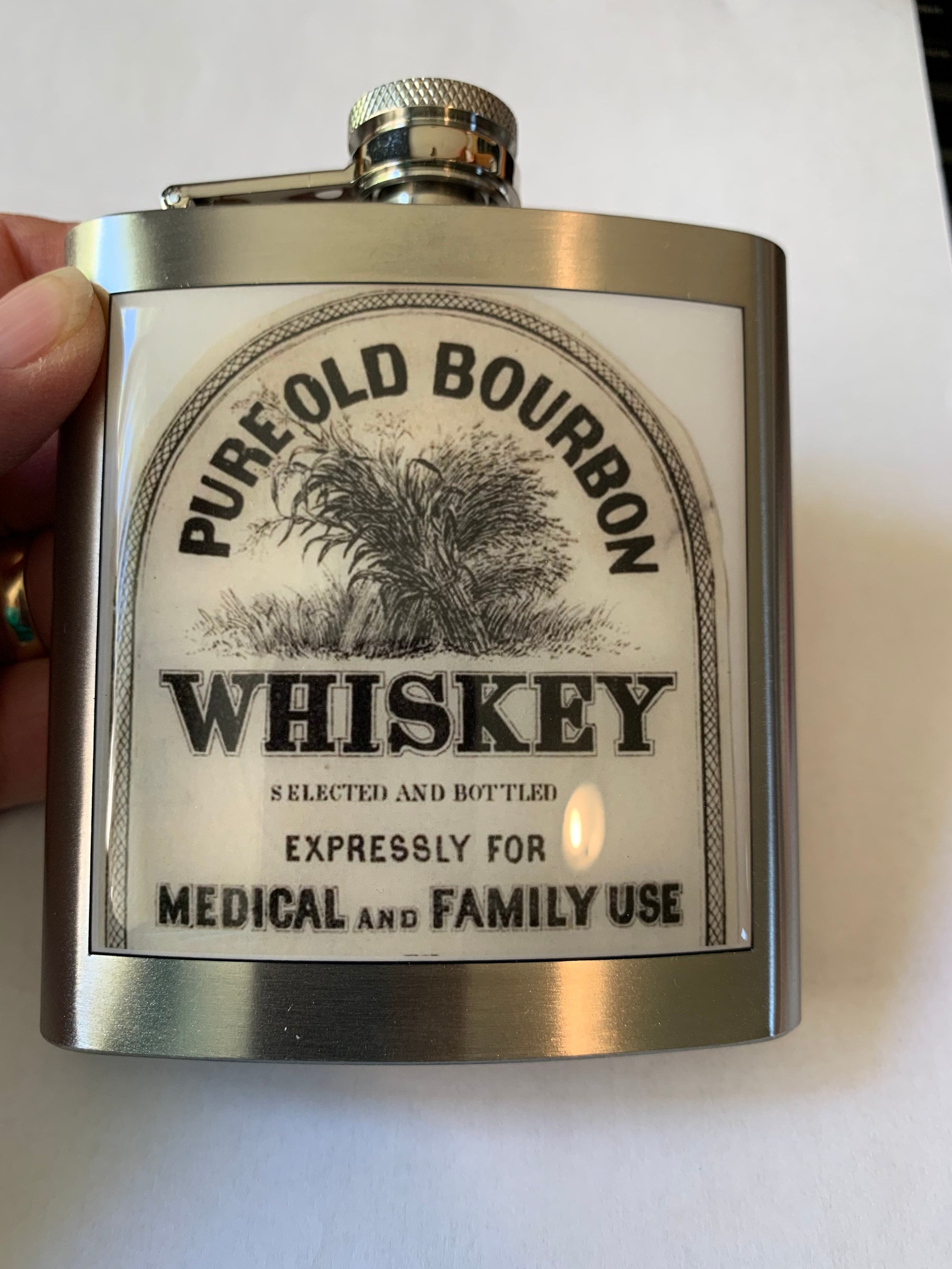 Vintage Whiskey Moonshine Label Liquor Hip Flask | Etsy