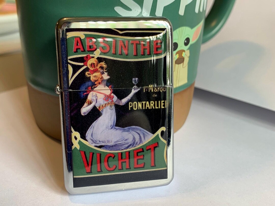 Absinthe Vichet Belle Epoque Vintage Refillable Lighter - Etsy