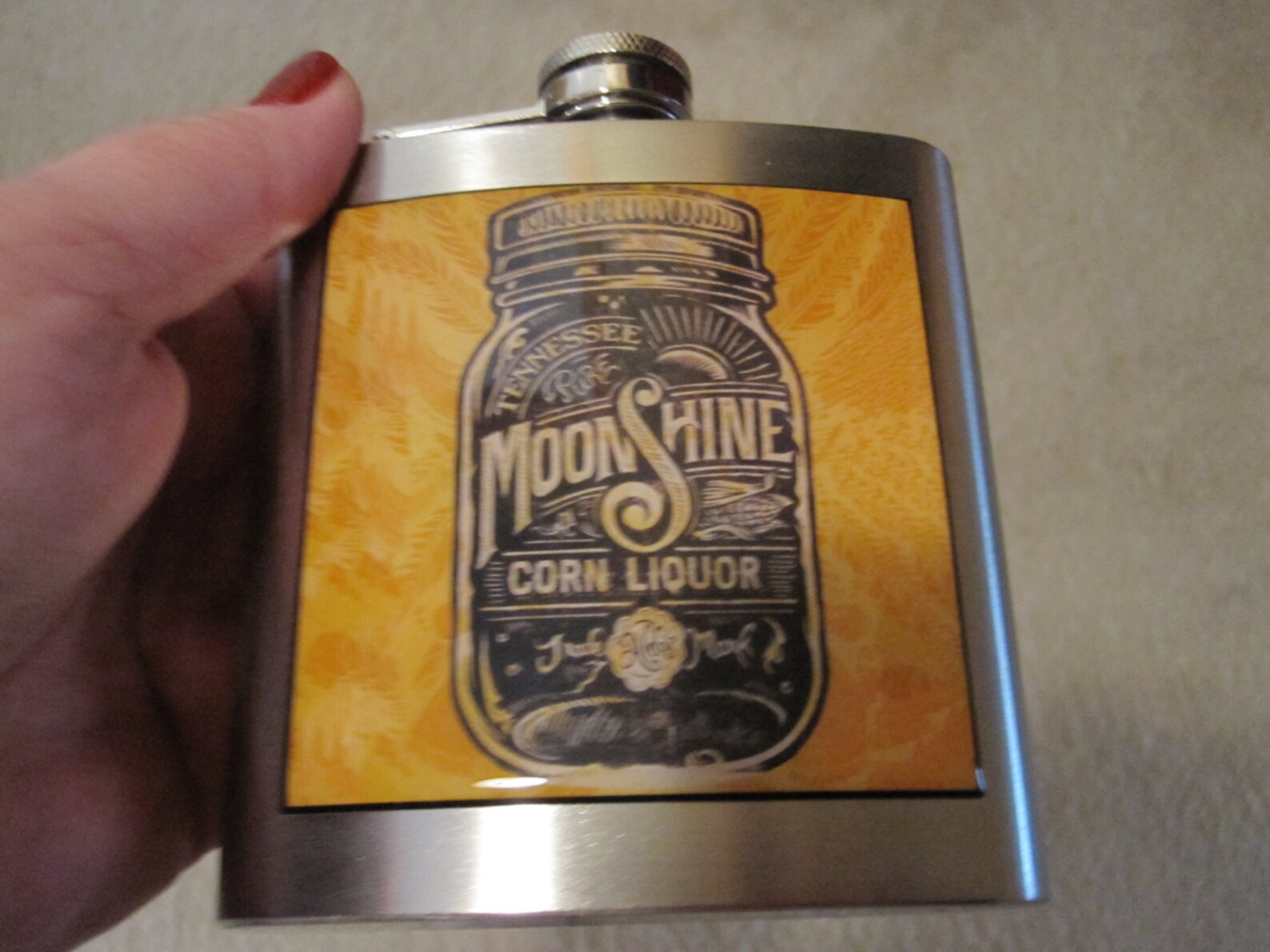 Moon Shine Moonshine Vintage Label Liquor Hip Flask 6 Ounce - Etsy
