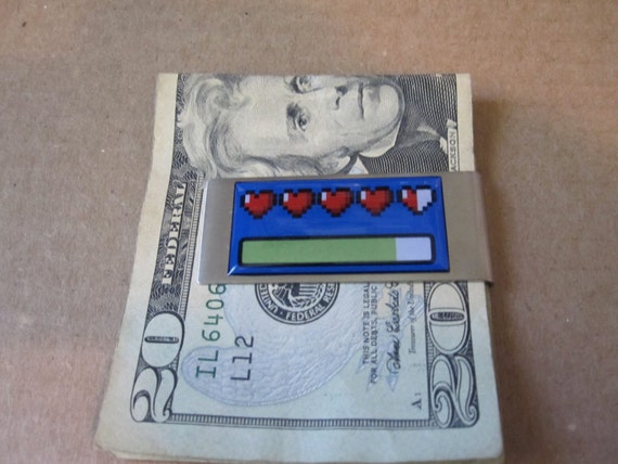 Zelda Life Line Energy Bar Money Clip | Etsy