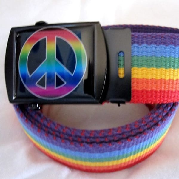 Peace Sign Belt - Etsy