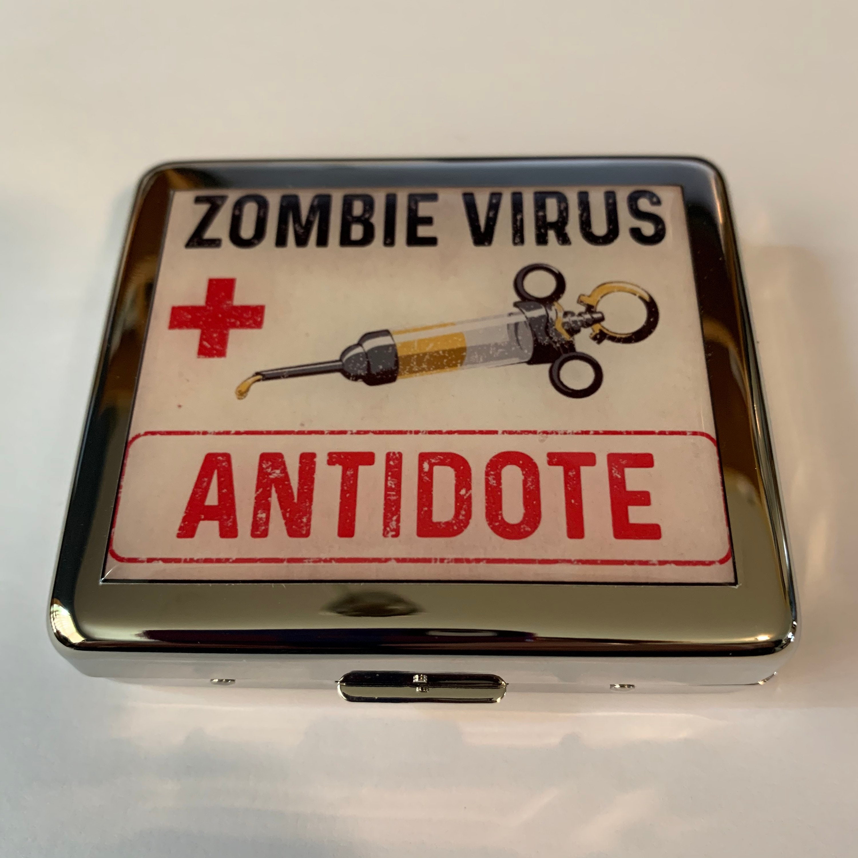 Zombie Antidote 7 day Pill Box with Mirror | Etsy