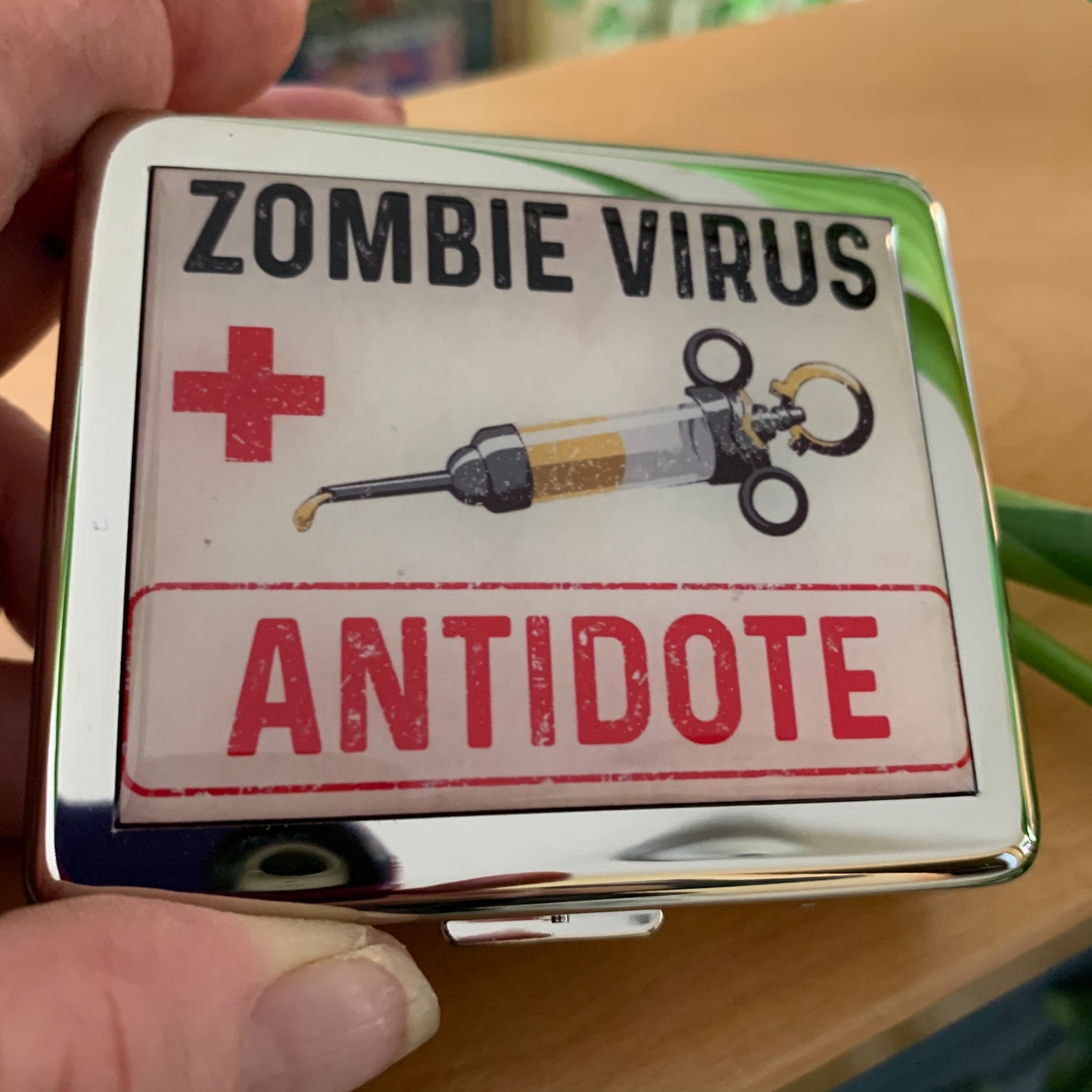 Zombie Antidote 7 Day Pill Box With Mirror - Etsy