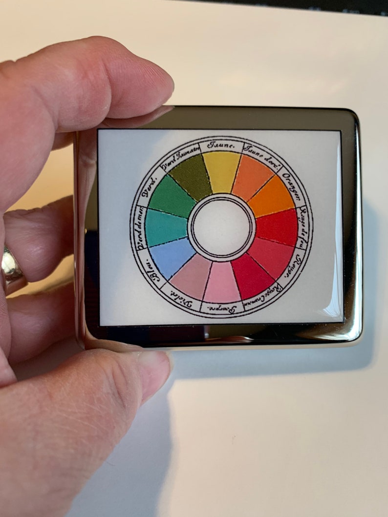 Vintage French Artist Color Wheel 7 Day Pill Box With Mirror - Etsy