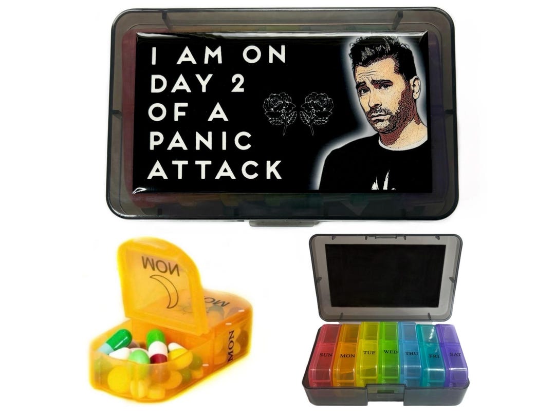 David Rose Panic Attack 7 Day 2 a Day Pill Box - Etsy