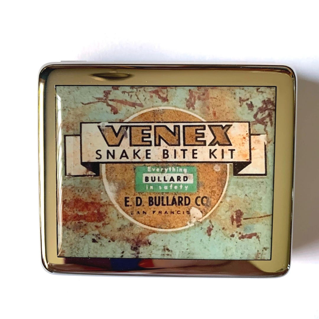Vintage Snake Bite Kit Label 7 Day Pill Box With Mirror - Etsy