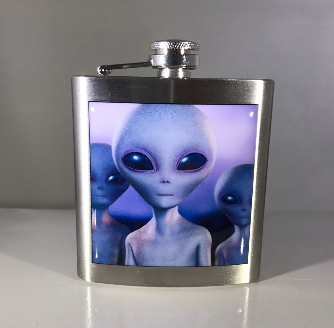 Alien UFO Liquor Hip Flask - Etsy