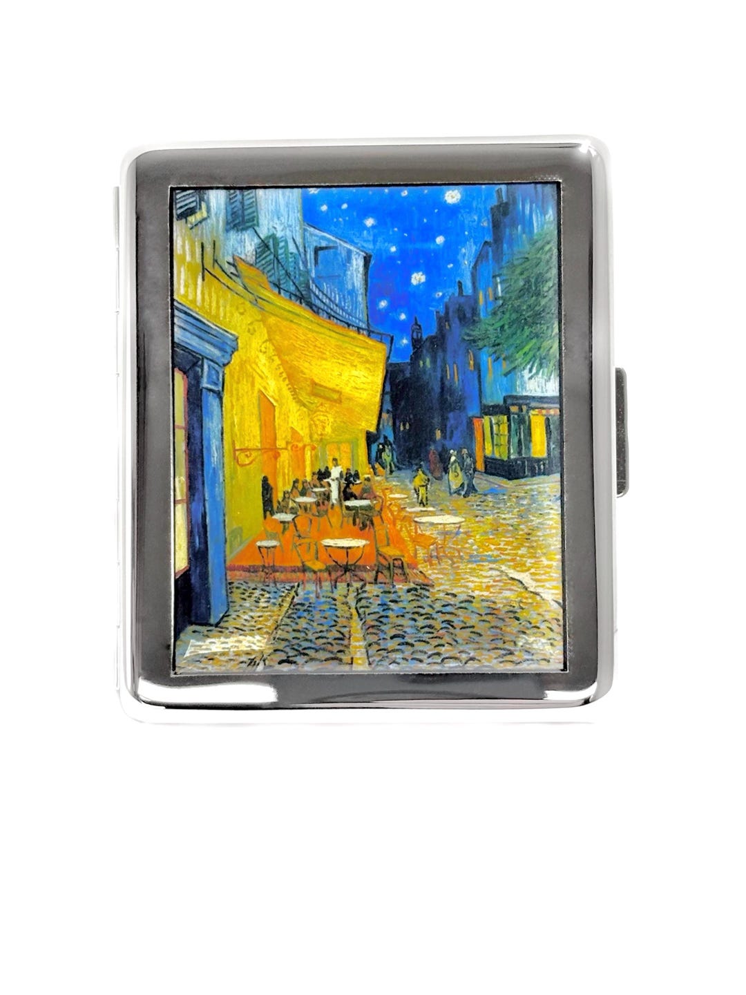 Cafe Terrace at Night Van Gogh Art Poster 7 Day Pill Box With Mirror - Etsy