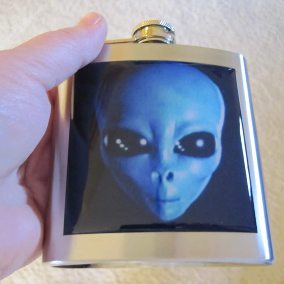 Alien Sci Fi Liquor Hip Flask - Etsy