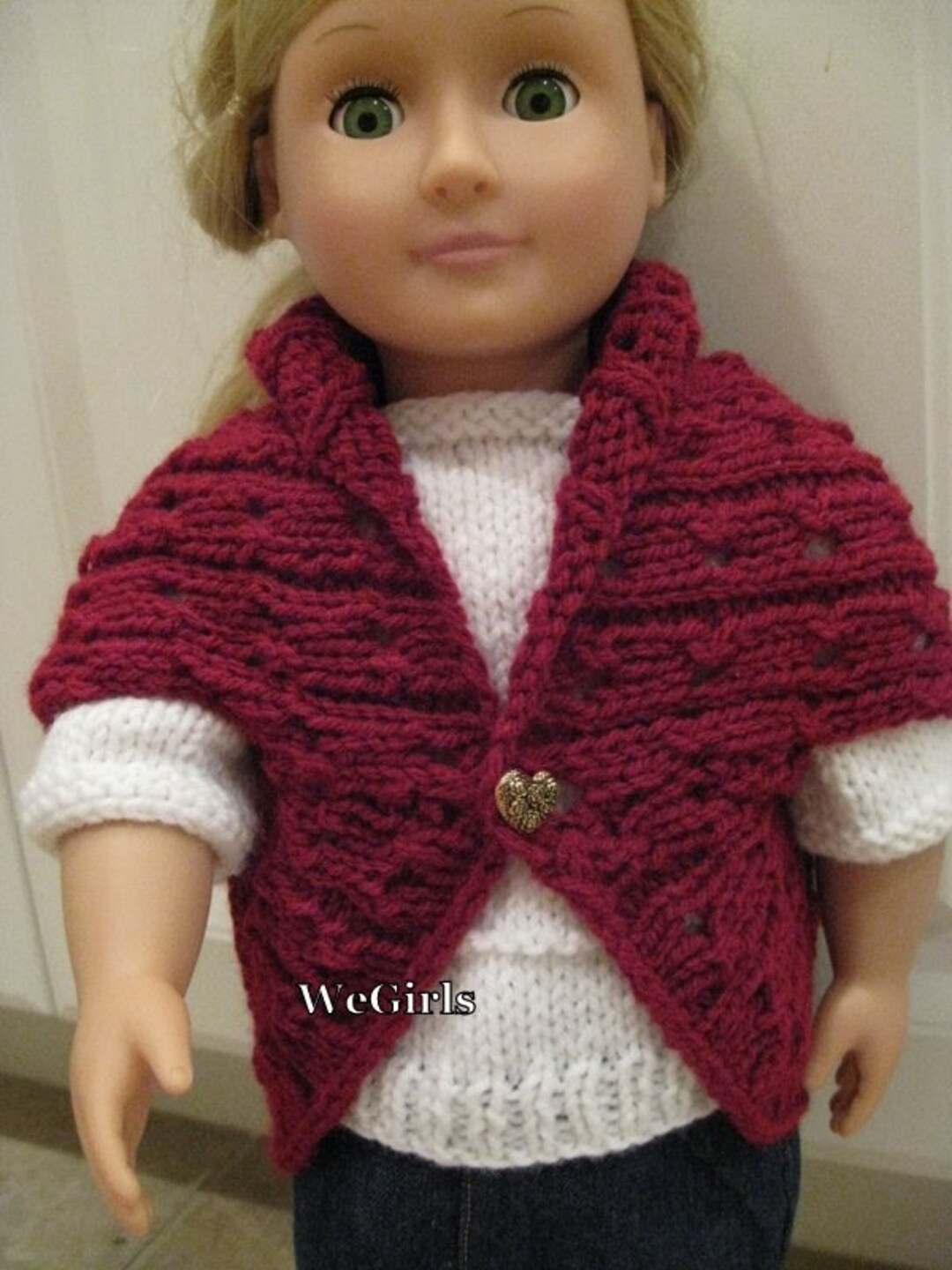 Knit Pattern for 18 Inch Dolls Turtleback Sweaters Set of 2 Plus Free ...