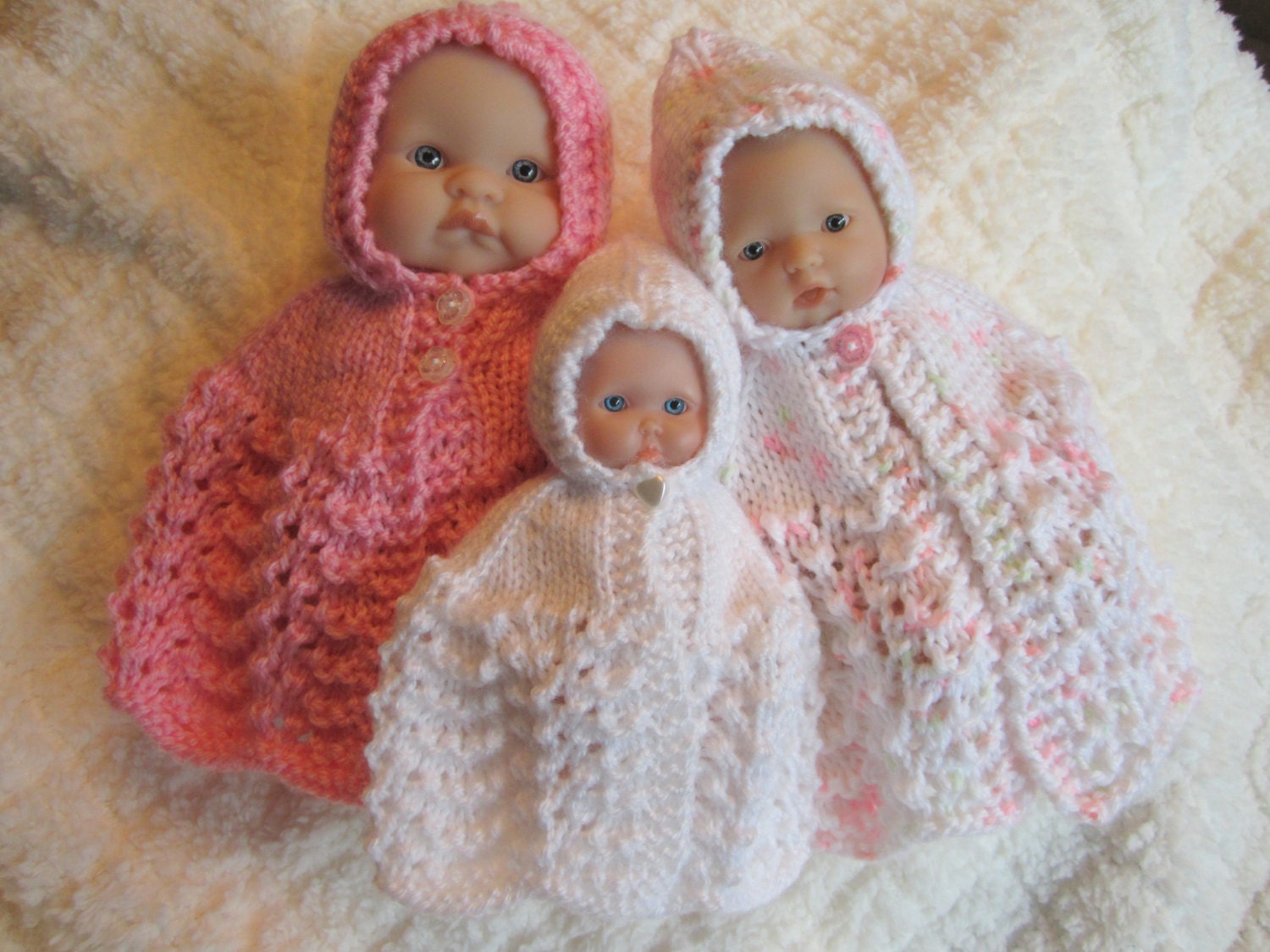 Doll Clothing Knit Pattern Berenguer Baby Doll Carrying Cape for the 5 ...