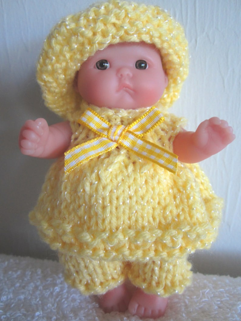 Knitting Pattern Berenguer Baby Doll Sun-kissed Set Itty Bitty - Etsy