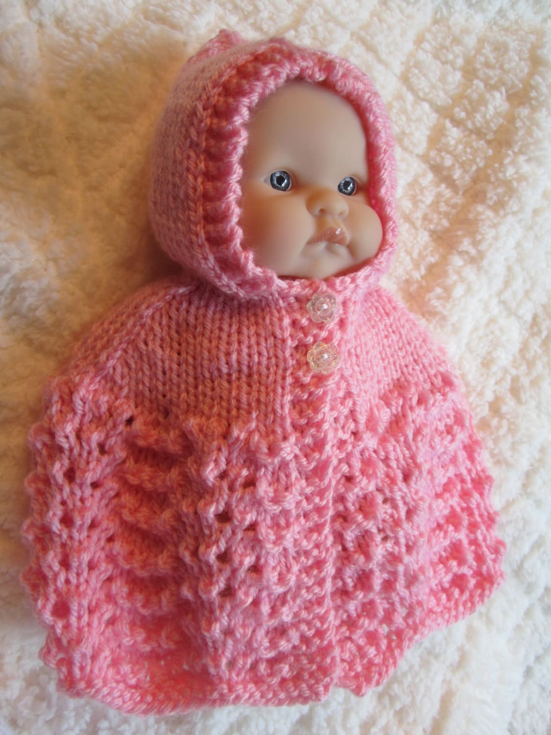Doll Clothing Knit Pattern Berenguer Baby Doll Carrying Cape - Etsy ...