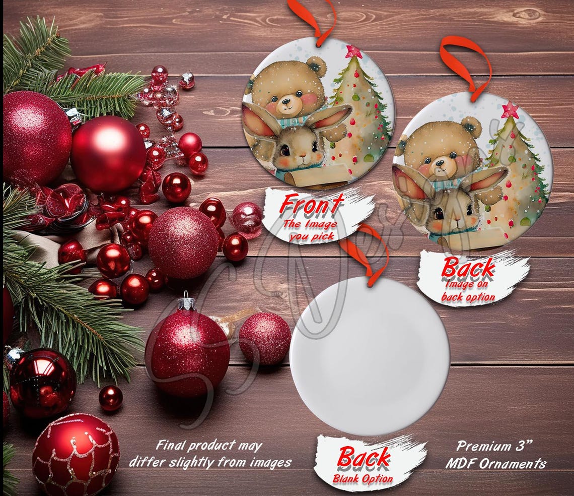 Nostalgic Vintage-inspired MDF Church Winter Scene Christmas Tree ...