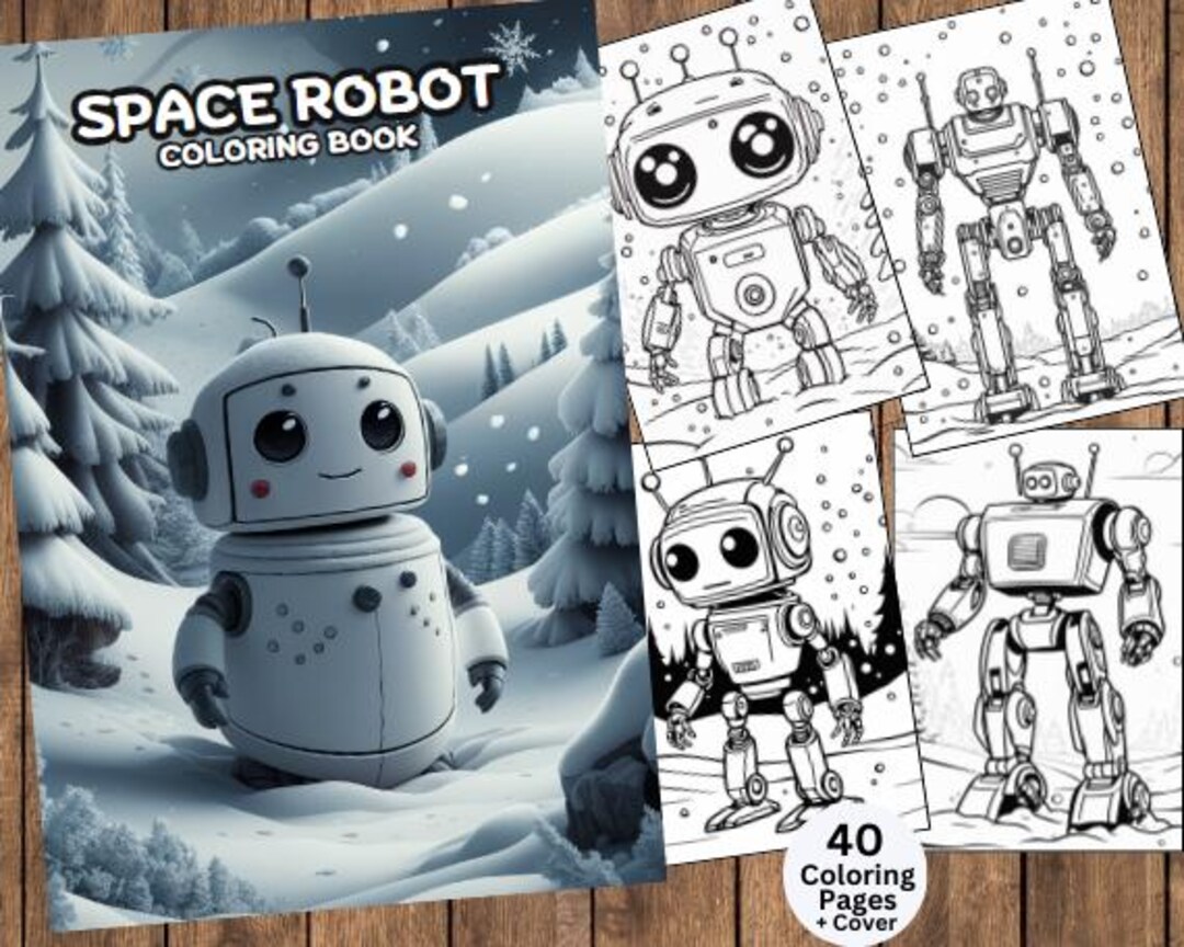 Christmas Coloring Pages, Robot Coloring, Winter Coloring, Christmas ...