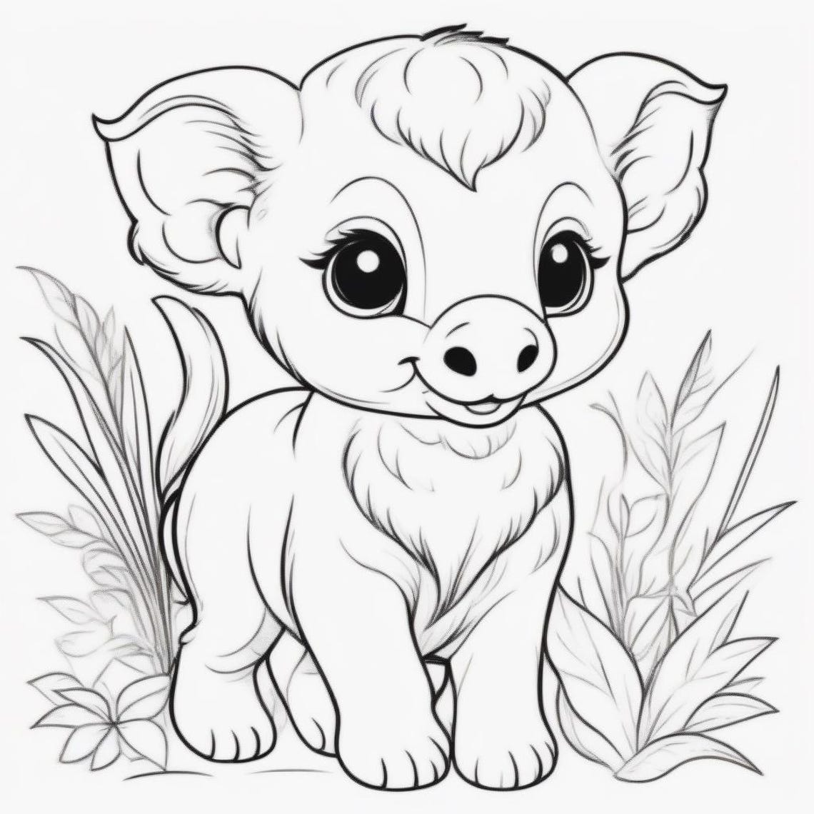 Safari Animals Coloring Book, Safari Animals Coloring Pages, African ...