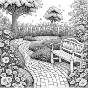 Secret Garden Coloring, Garden Coloring Page, Secret Garden Coloring ...