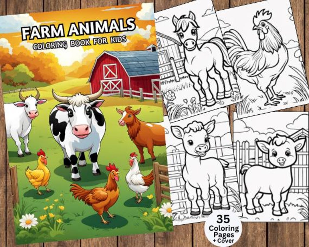 Farm Animal Coloring Pages, Farm Coloring Sheets, Farm Animals ...