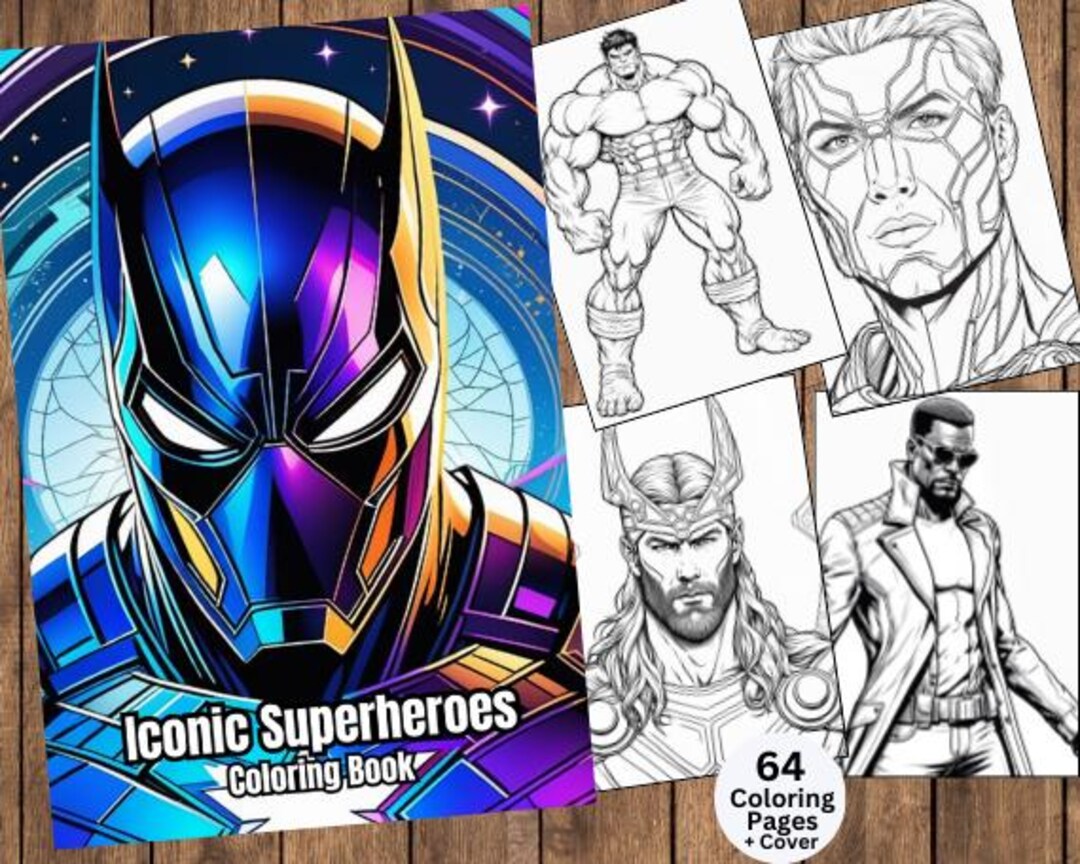 Superhero Coloring Pages, Legendary Heroes Coloring Pages, Printable ...