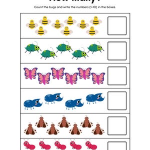 Numbers Coloring Pages, Coloring Pages for Kids, Preschool Coloring ...