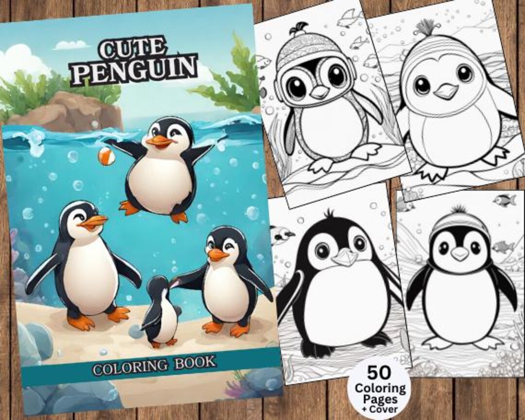 Penguin Coloring Pages, Penguin PDF, Penguin Printables, Penguin ...