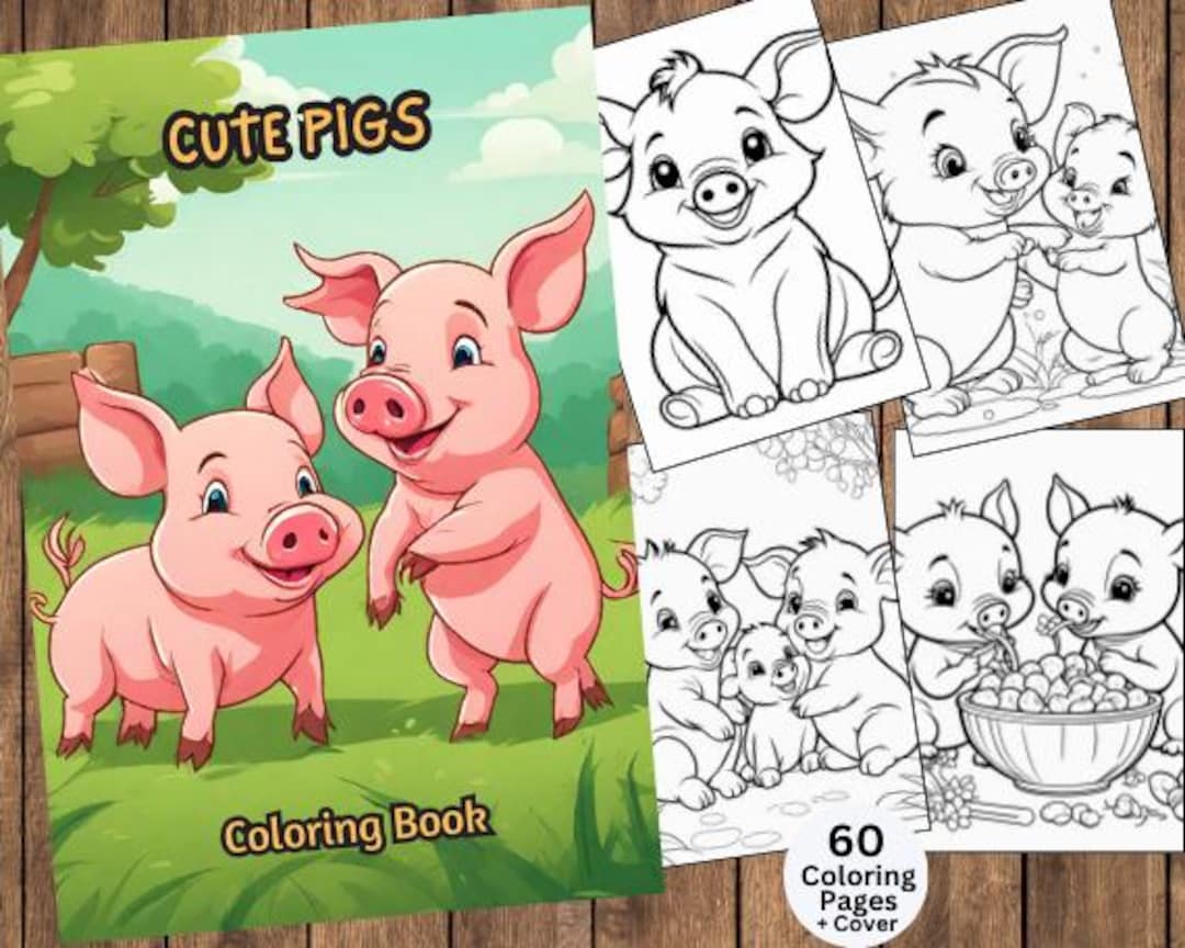 Pigs Coloring Pages, Pigs Coloring Book, St. Patrick's Pig Coloring ...