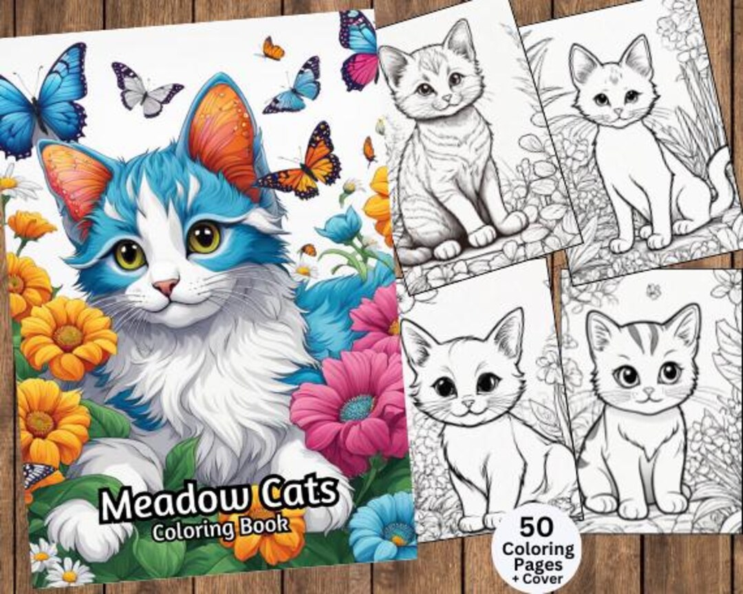 Kitten Coloring Pages, Cat Coloring Book, Kitten Coloring Sheets, Cat ...