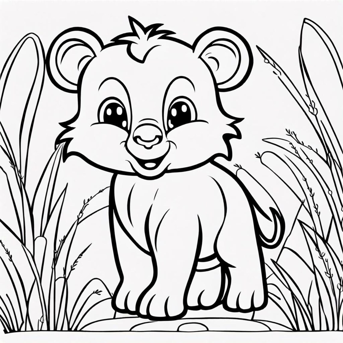 Safari Animals Coloring, Safari Animals Coloring Page, African Animal ...