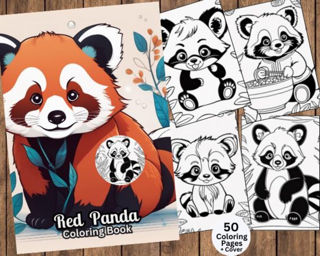 Panda Coloring Page, Red Panda Coloring, Panda Bear Coloring, Bear ...