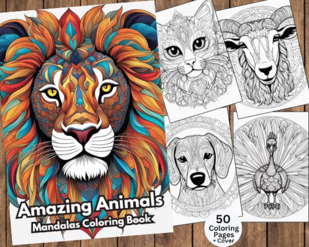 Animal Coloring, Mandala Coloring, Animal Mandala Coloring, Animal ...