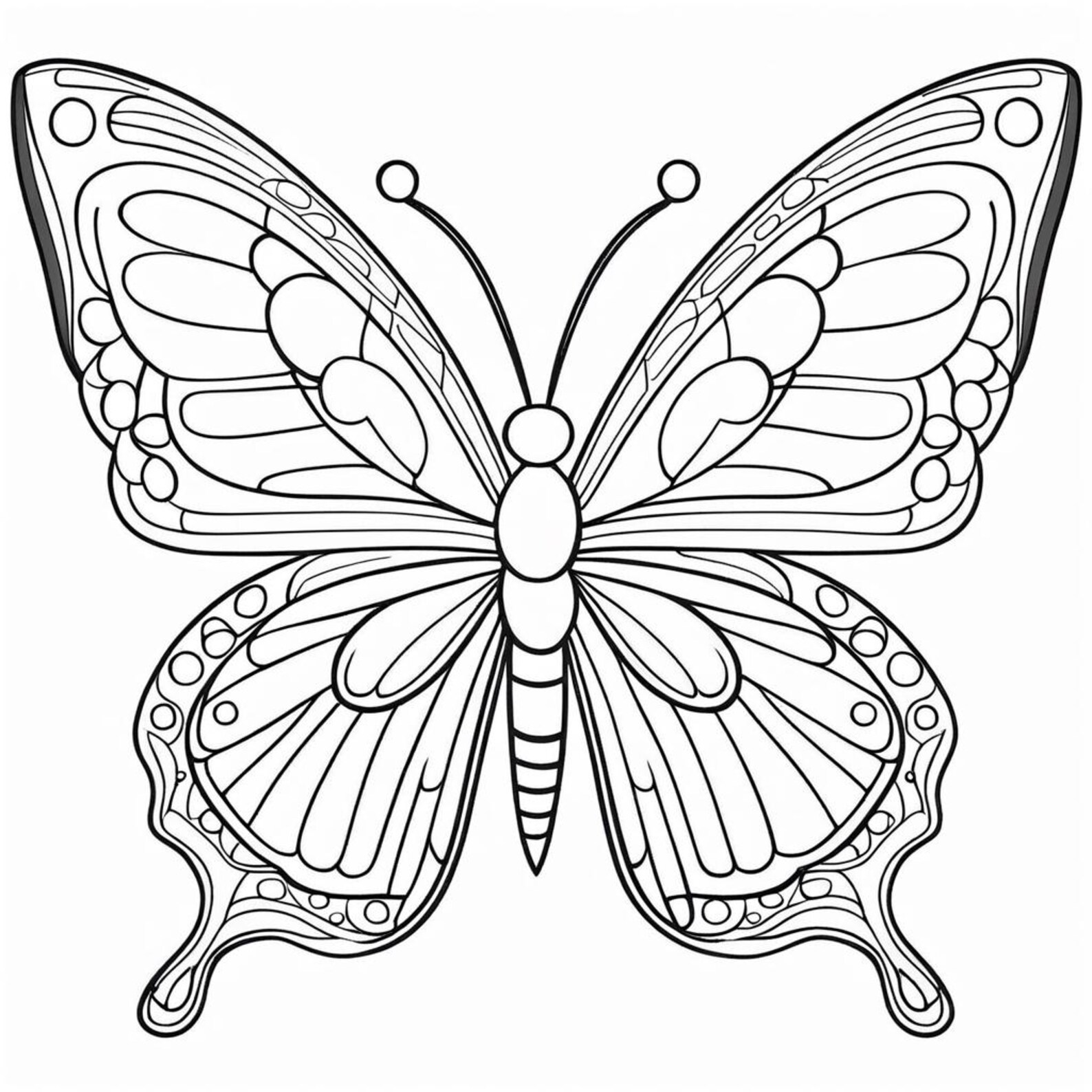 Floral Butterfly Coloring Pages, Flower Butterfly Coloring Page ...