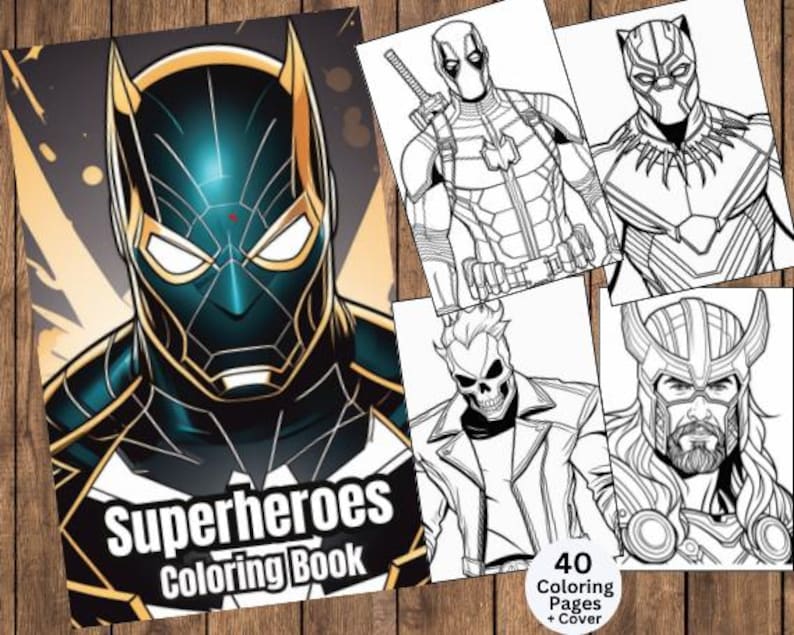 Superhero Coloring Pages, Legendary Heroes Coloring Pages, Printable ...