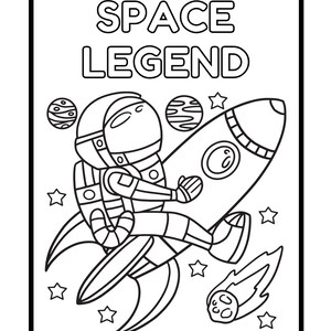 Space Coloring Pages for Kids, Planets Coloring Book, Preschool Space ...