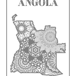 Mandala Map Coloring, Mandala Coloring, Animal Mandala Coloring, Animal ...