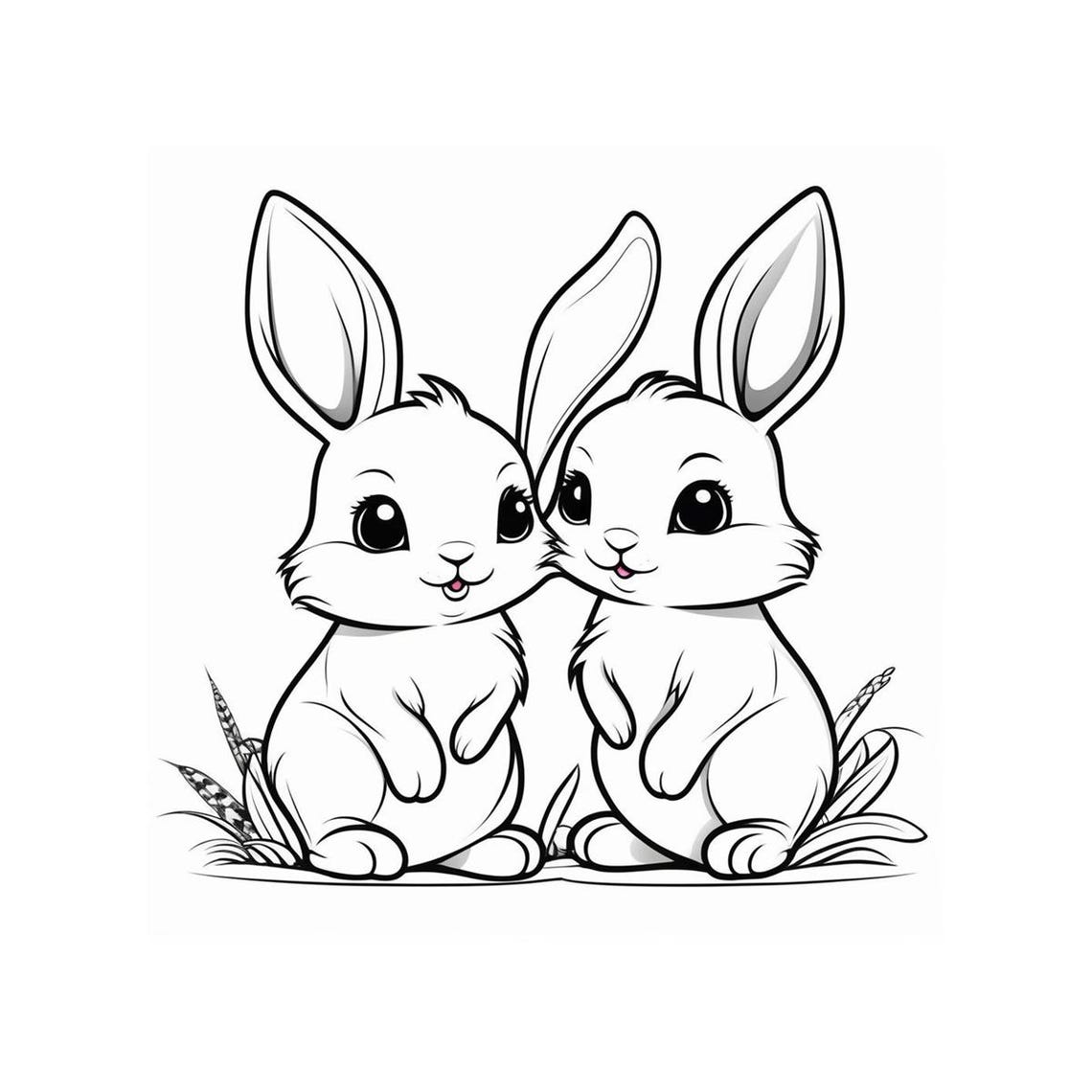 Rabbit Coloring, Rabbit Coloring Book, Rabbit Coloring Pages, Animal ...