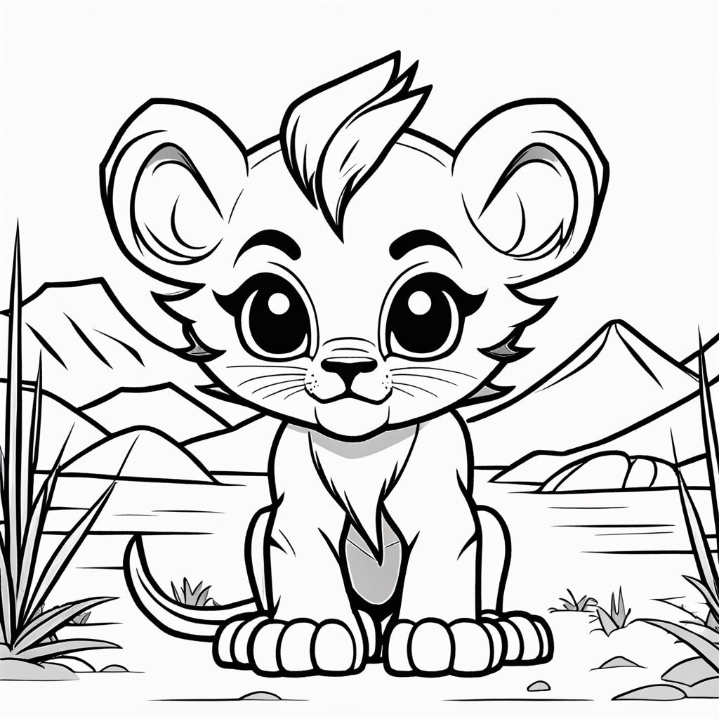 Safari Animals Coloring Book, Safari Animals Coloring Pages, African ...