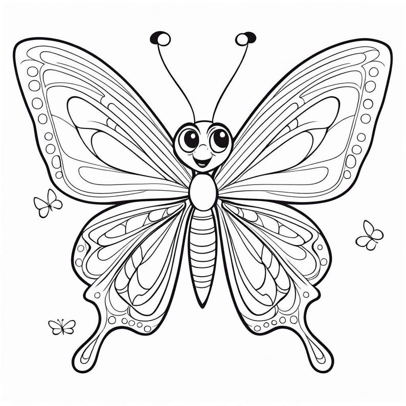 Floral Butterfly Coloring Pages, Flower Butterfly Coloring Page ...
