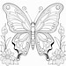 Floral Butterfly Coloring Pages, Flower Butterfly Coloring Page ...