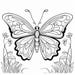 Floral Butterfly Coloring Pages, Flower Butterfly Coloring Page ...