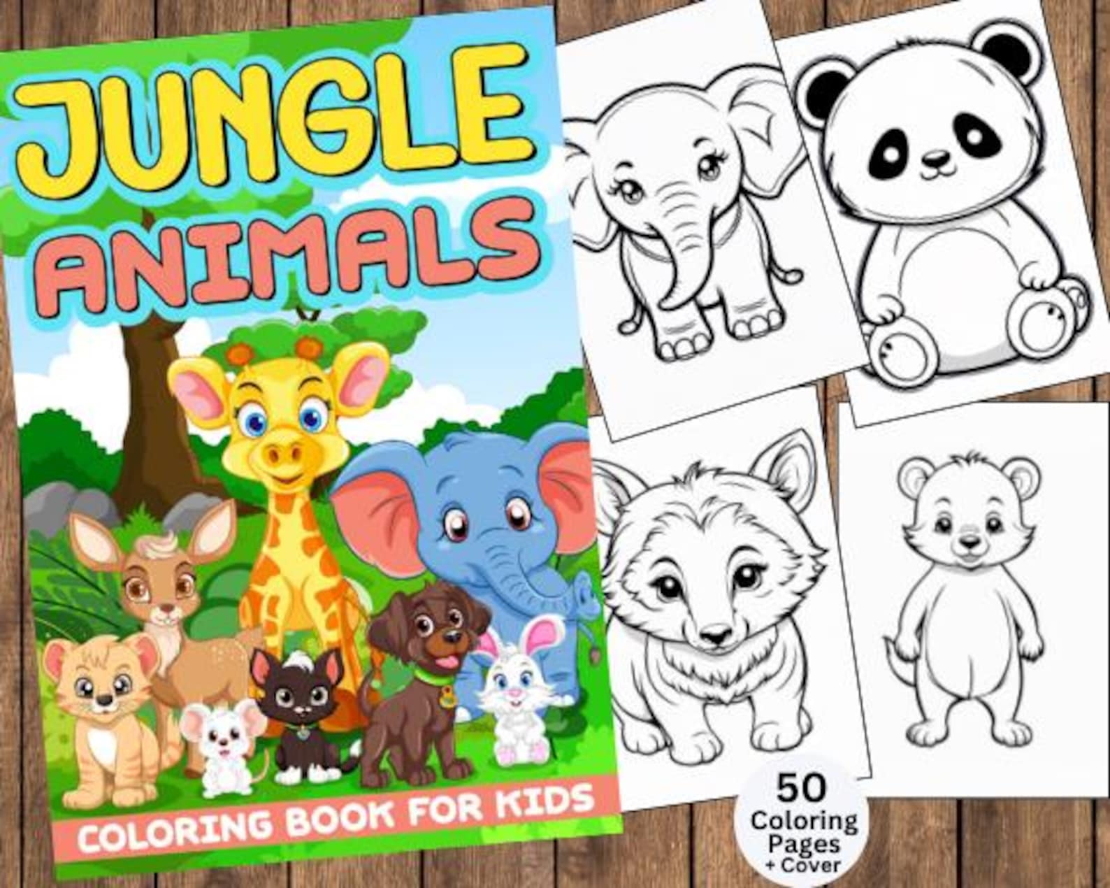 Safari Animals Coloring, Safari Animals Coloring Page, African Animal ...