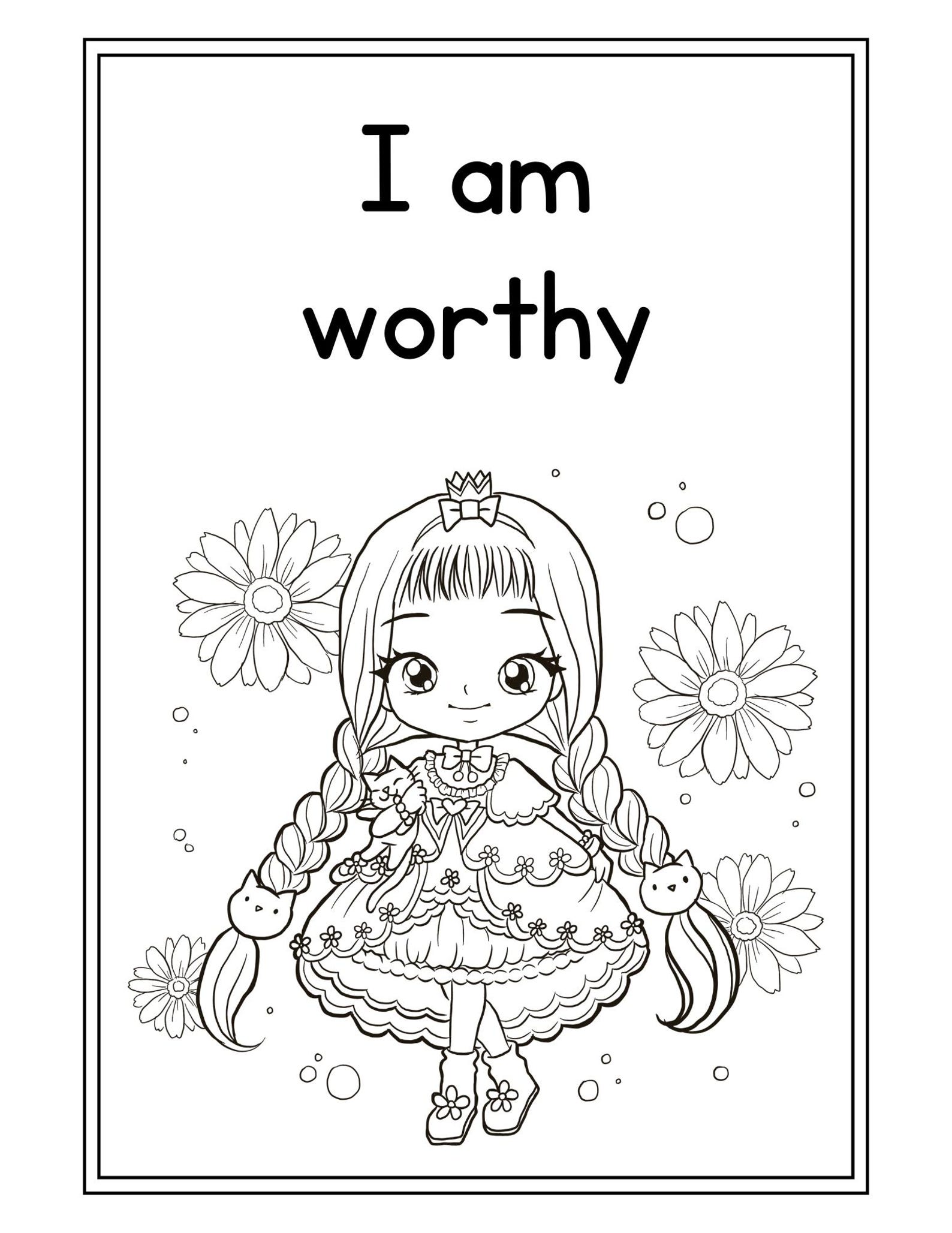 Princess Coloring Pages for Kids, Princess Coloring Sheet, Princess ...