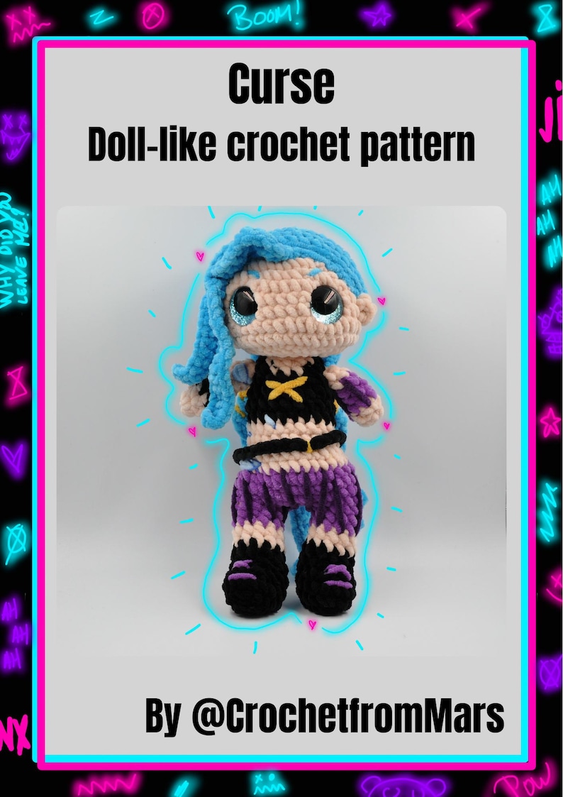Curse Doll-like CROCHET PATTERN - Etsy