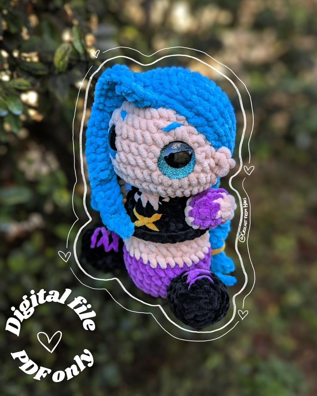 Curse Chibi CROCHET PATTERN - Etsy
