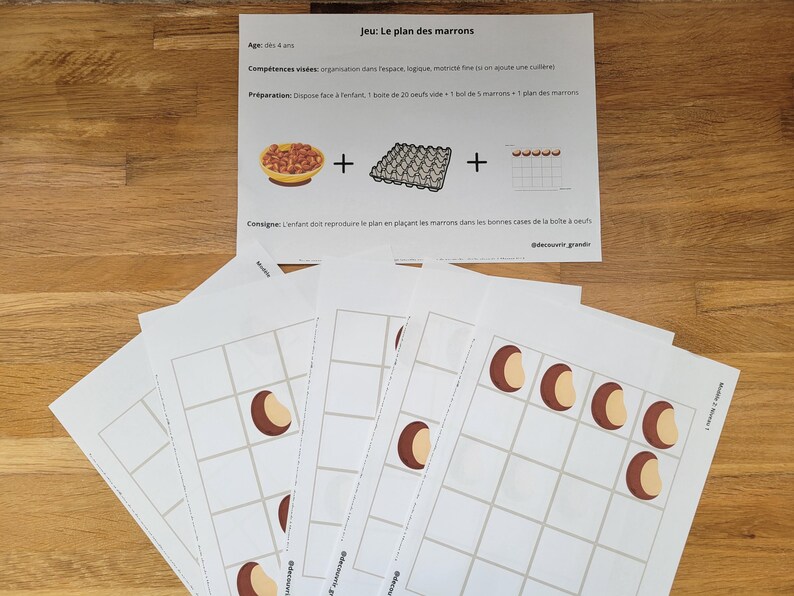 Chestnut Plan Game - Etsy