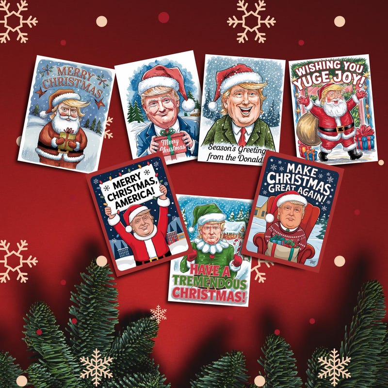 Donald Trump Christmas Cards - Etsy